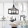 Gracie Oaks Duskin 4 - Light Matte Black Pendant | Wayfair